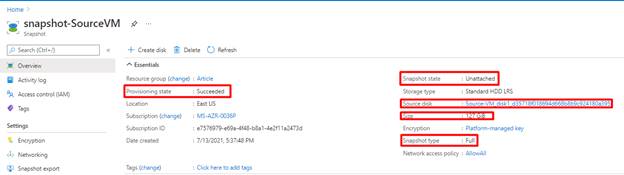 How To Create Azure Virtual Machine Using A Snapshot 9349